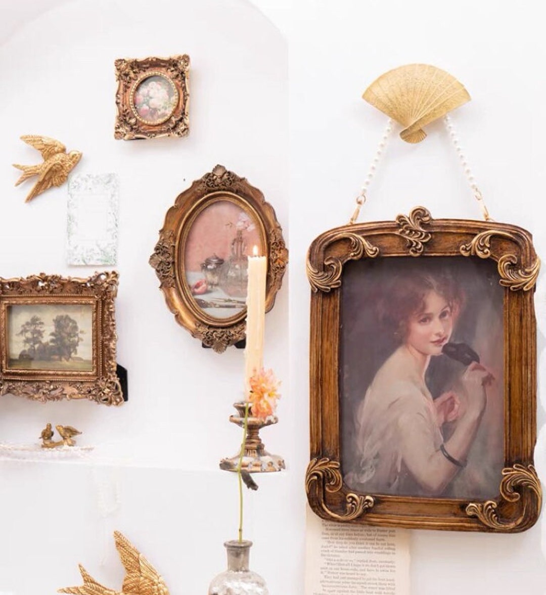 Vintage Inspired Bronze and Gold Photo Frames/old Fashioned Picture ...