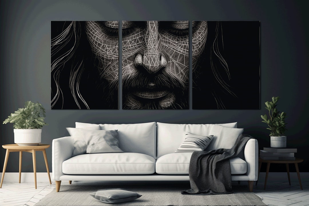 Sacred Reflections: Jesus Christ Close-up Digital Prints and Maori ...