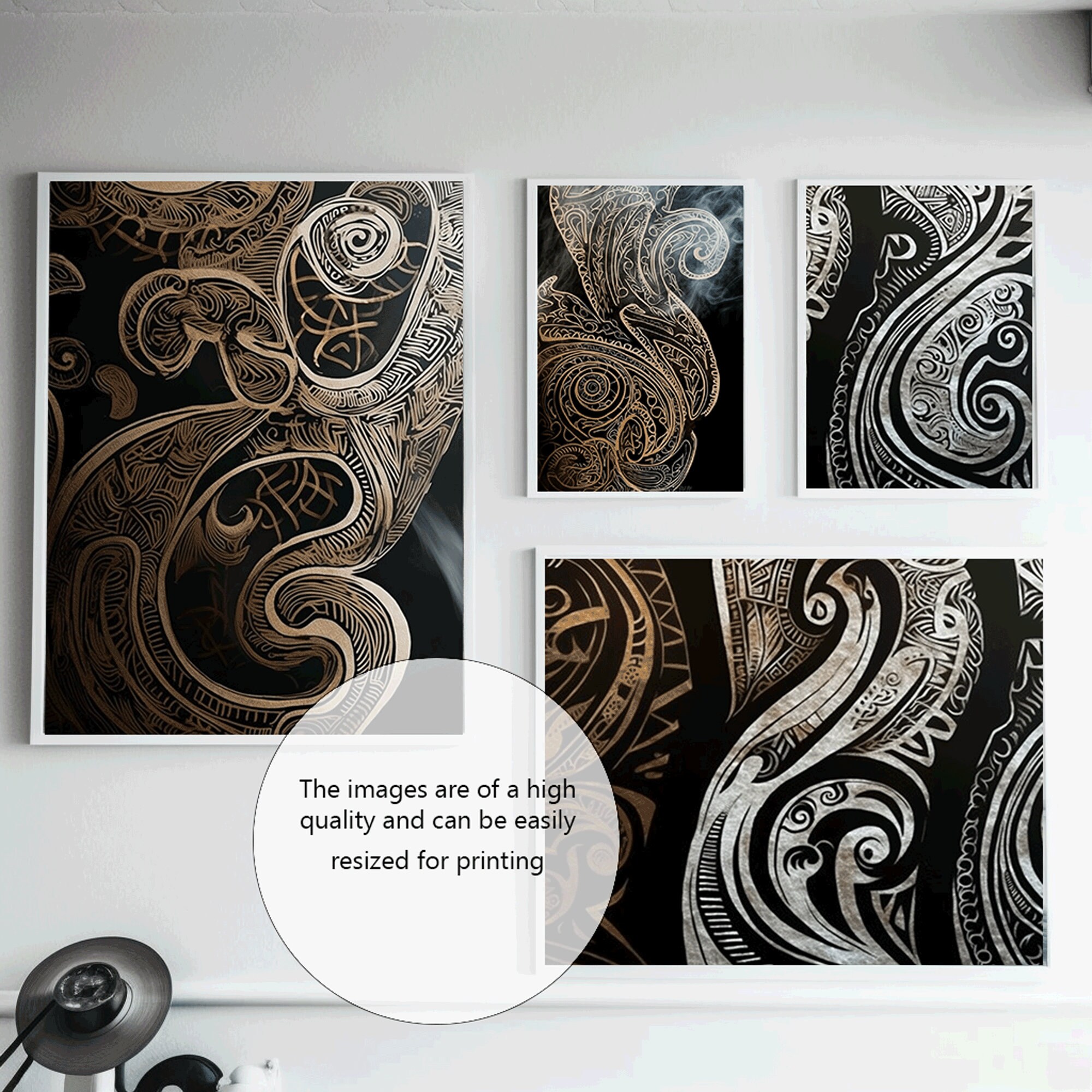 Mystic Maori Trio: Three Panel Art & Portrait Prints - Etsy