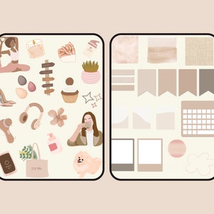 That Girl Digital Stickers, That Girl Aesthetic Stickers for Goodnotes ...