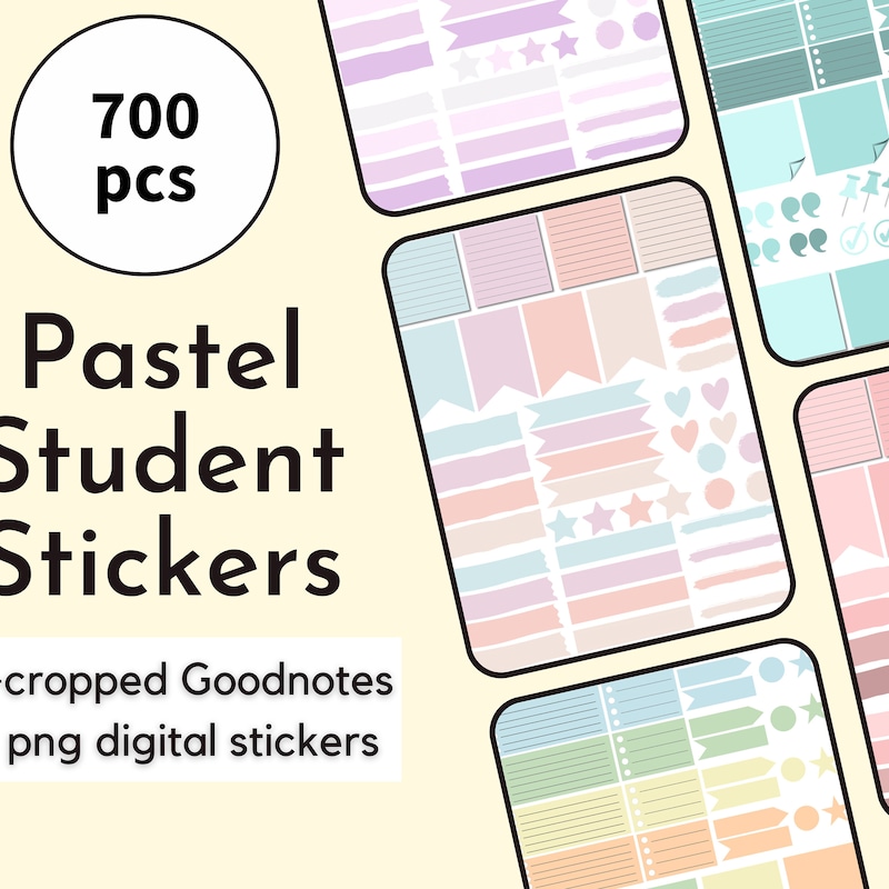 Pastel Sticky Notes - Etsy