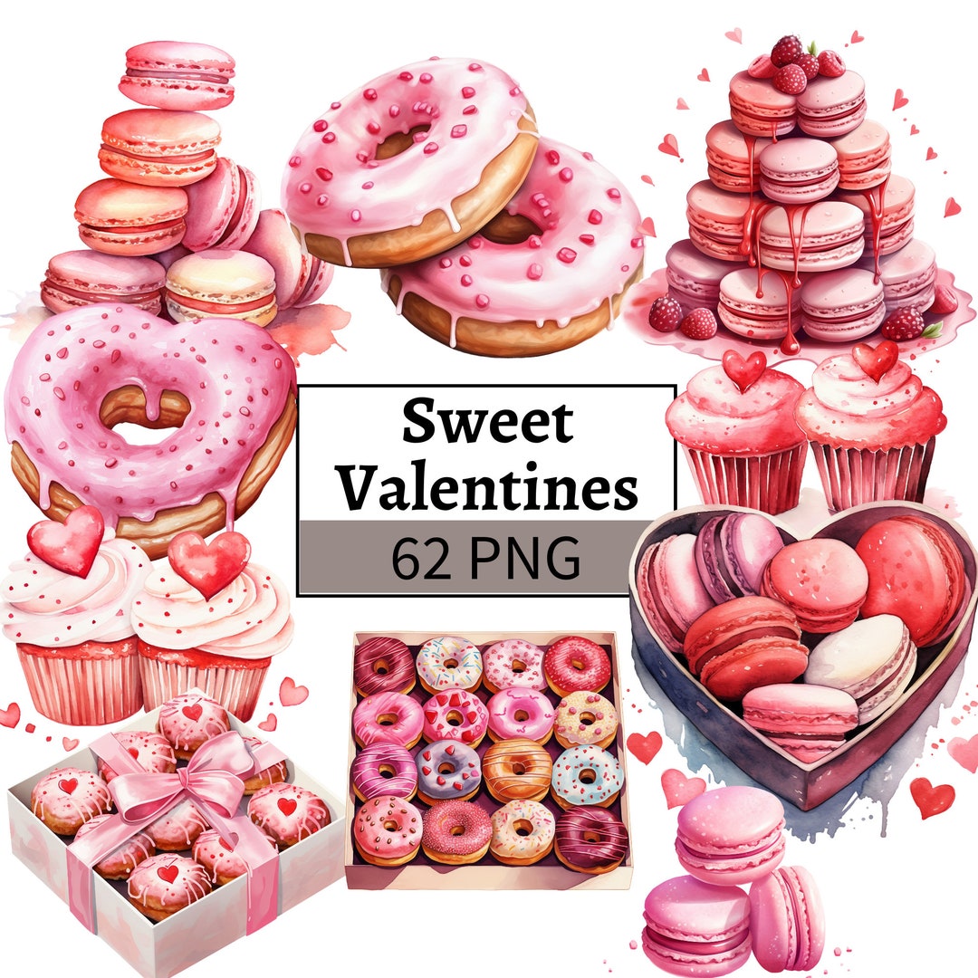 Valentine Sweets Clipart, Box of Chocolates for Valentine's Day ...