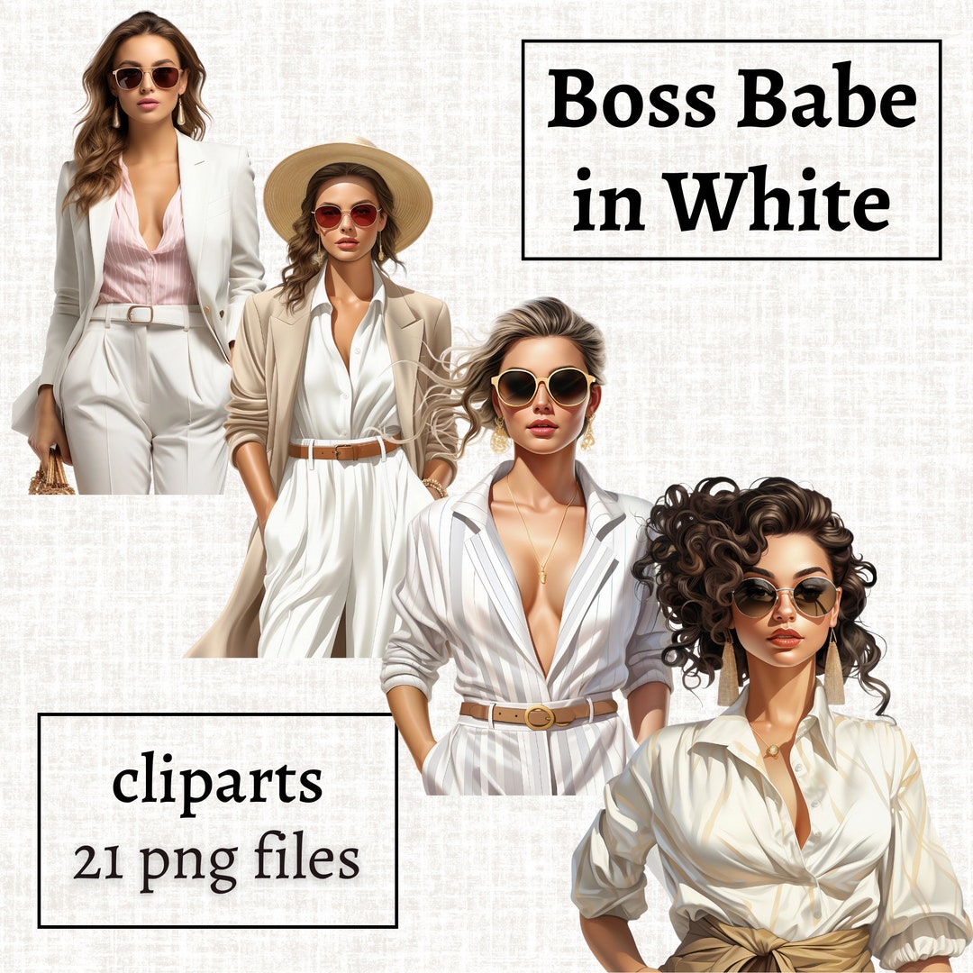Boss Babe Clipart Bundle, Millionaire Life PNG, Rich Girl Clipart, Lady ...