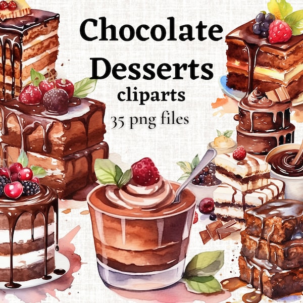 Dessert Clip Art - Etsy