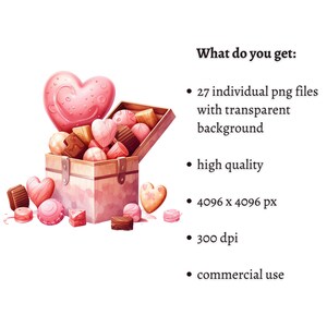 Valentine's Chocolates Clipart, Box of Chocolates for Valentine's Day ...