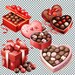 Valentine's Chocolates Clipart, Box of Chocolates for Valentine's Day ...