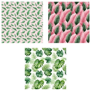 Tropical Leaves Seamless Pattern Exotic Leaves Background Monstera Leaf ...