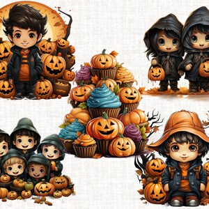 Trick or Treat Clipart, Halloween Clipart Bundle, Halloween Sweets ...