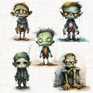 Cute Zombie Clipart, Halloween Zombie PNG, Halloween Party Designs ...
