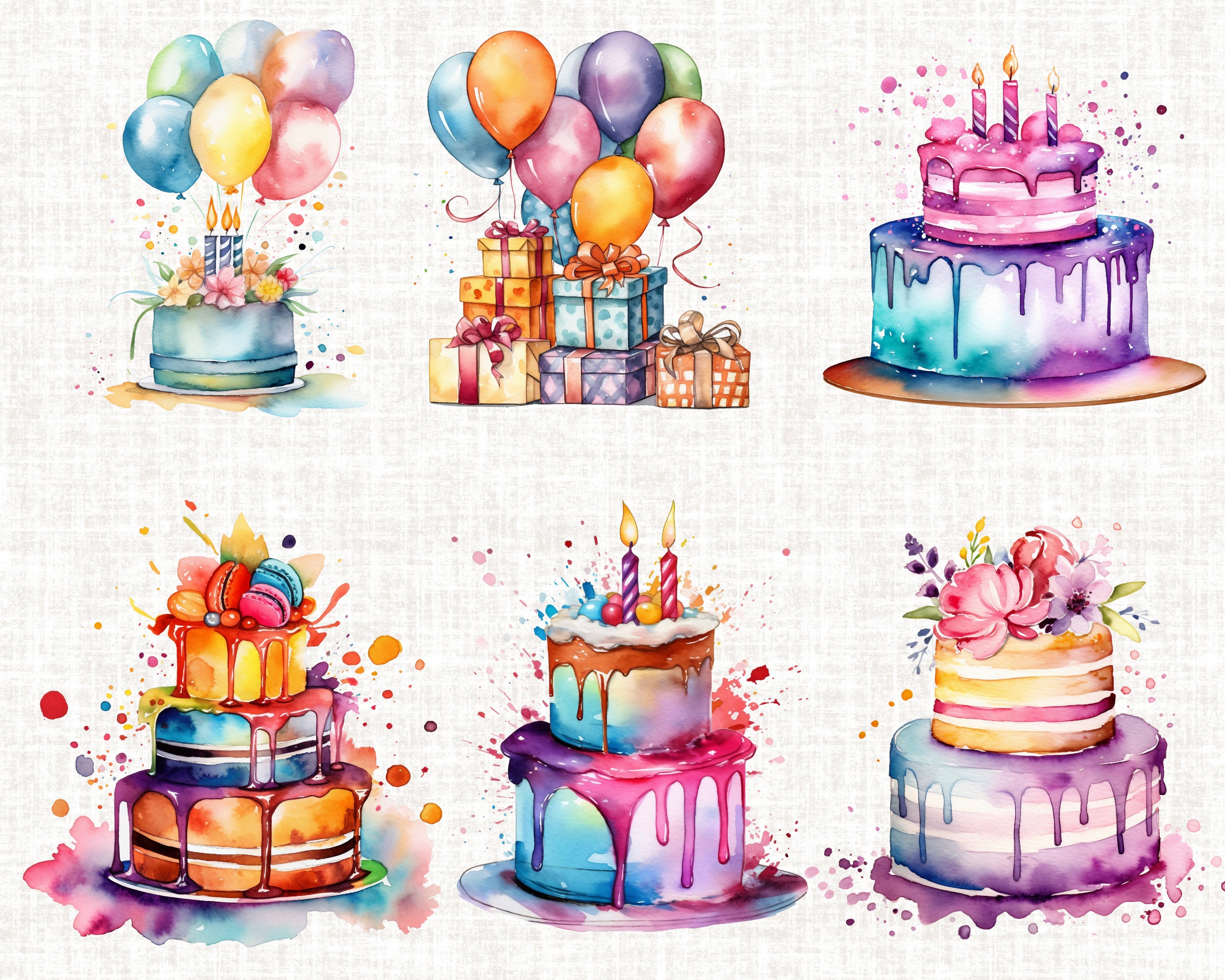 Birthday Clipart Birthday Party Png Balloons Clipart - Etsy