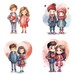 Valentine Kids Clipart Bundle Cute Children Love Graphics Be My ...