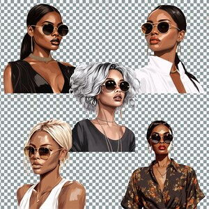 Slay Girl Clipart, 2020s Girl Illustration, Fashion Ladies PNG, African ...