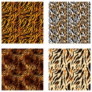 Animal Print Digital Paper Bundle, Animal Seamless Pattern, Animal ...