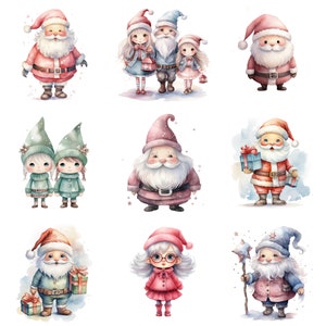 Christmas Elf Clipart, Santa's Helpers, Christmas Elves Clipart Bundle ...