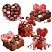 Valentine's Chocolates Clipart, Box of Chocolates for Valentine's Day ...