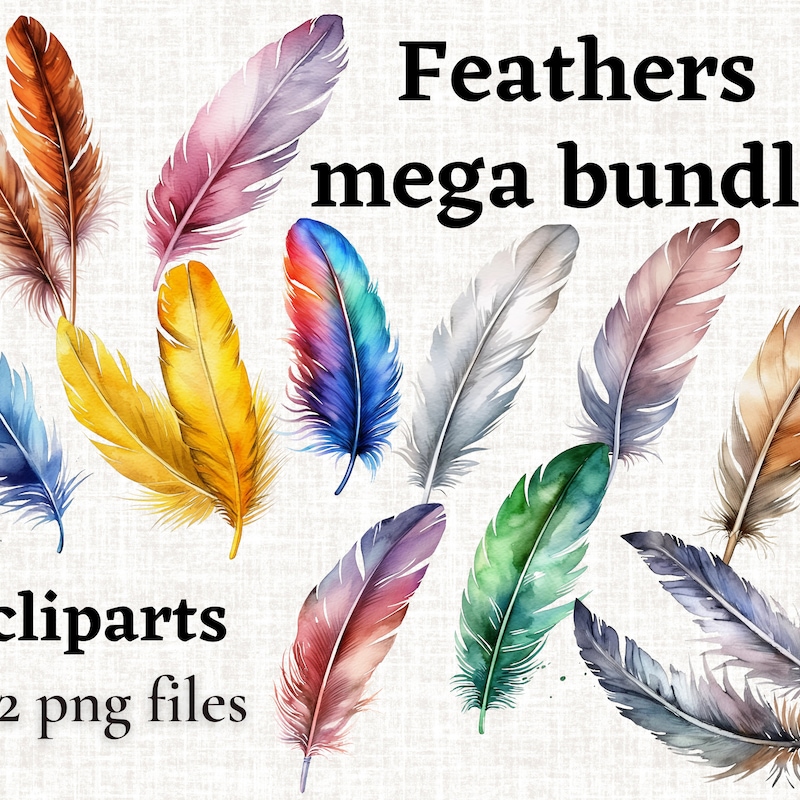 Feather Clipart - Etsy