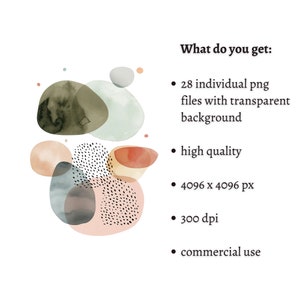 Boho Clipart Bundle Bohemian Elements Illustration PNG Abstract Boho ...