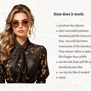 Leopard Print Boss Babe Clipart, Lady Boss Clipart Bundle, Animal Print ...