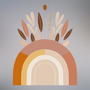 Boho Clipart Bundle Bohemian Elements Illustration PNG Abstract Boho ...