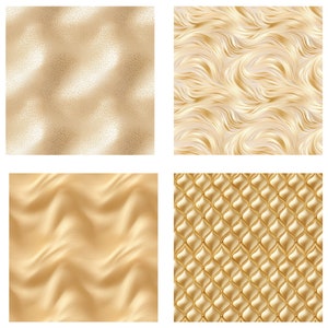 Luxury Champagne Gold Digital Paper Bundle, Seamless Pattern Gold ...