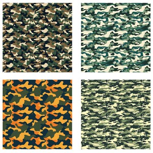 Military Camouflage Digital Papers Military Seamless Pattern Camouflage ...