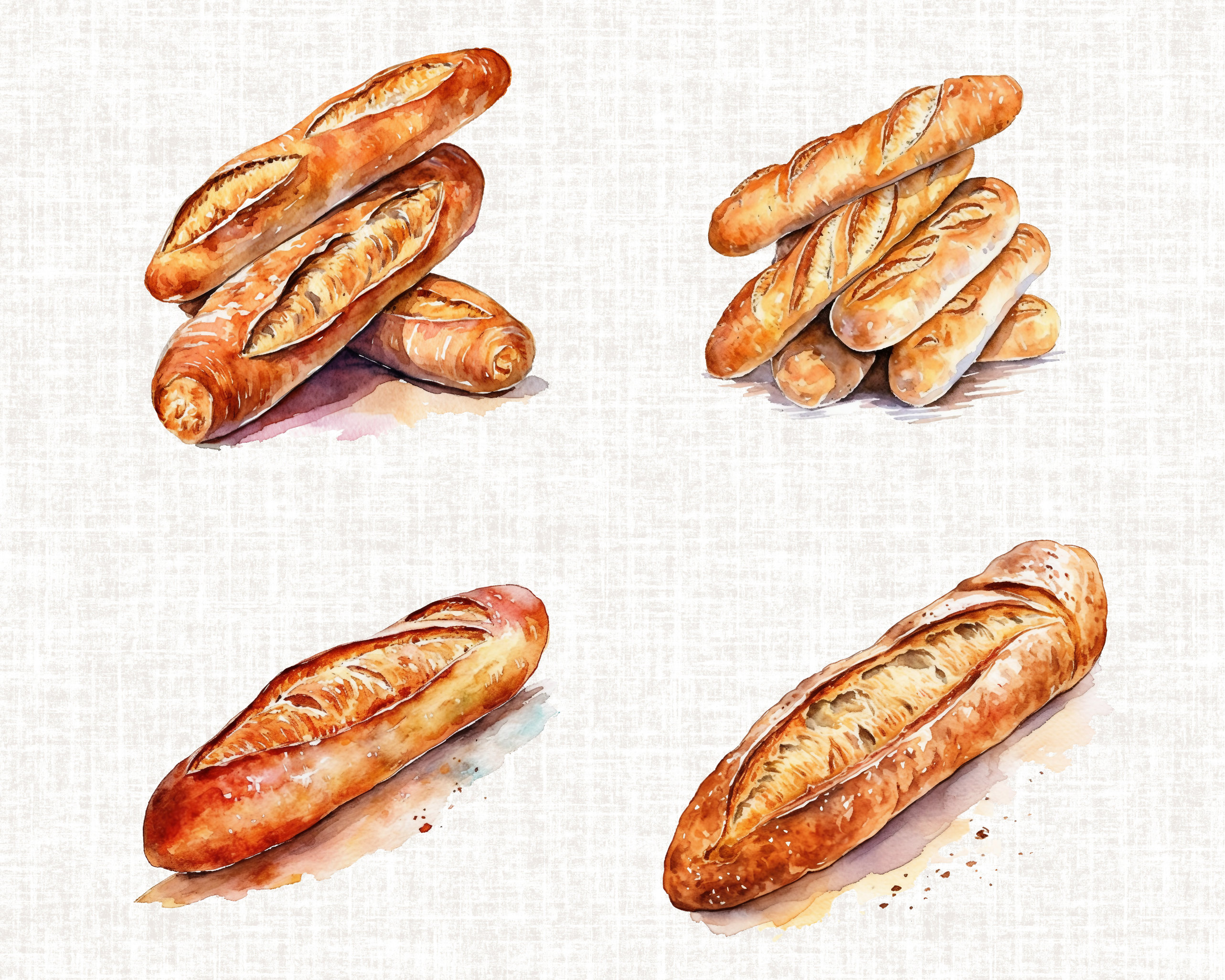 French Bread Drawing