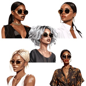 Slay Girl Clipart, 2020s Girl Illustration, Fashion Ladies PNG, African ...