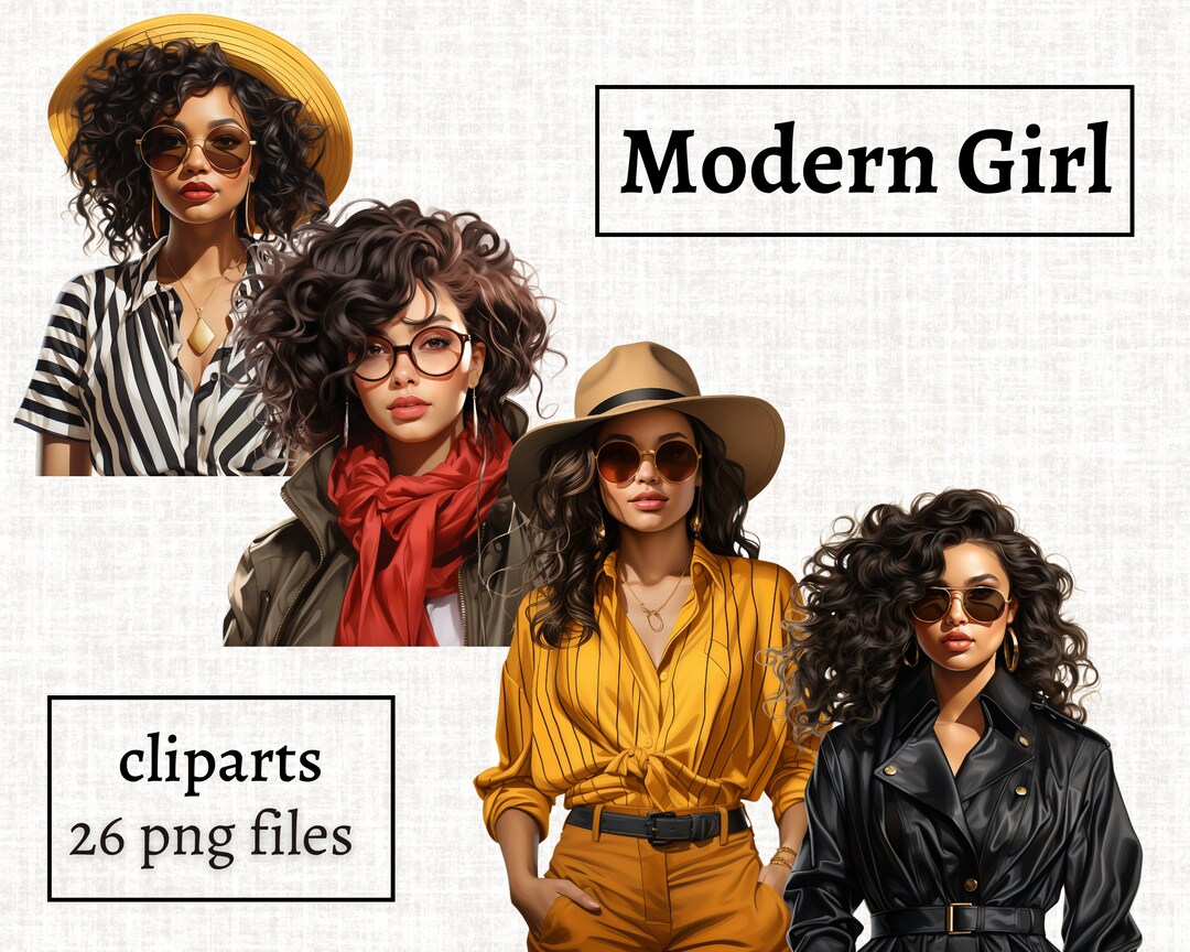 Fashionista Girl Clipart, African American Woman PNG, Fashion Girl ...