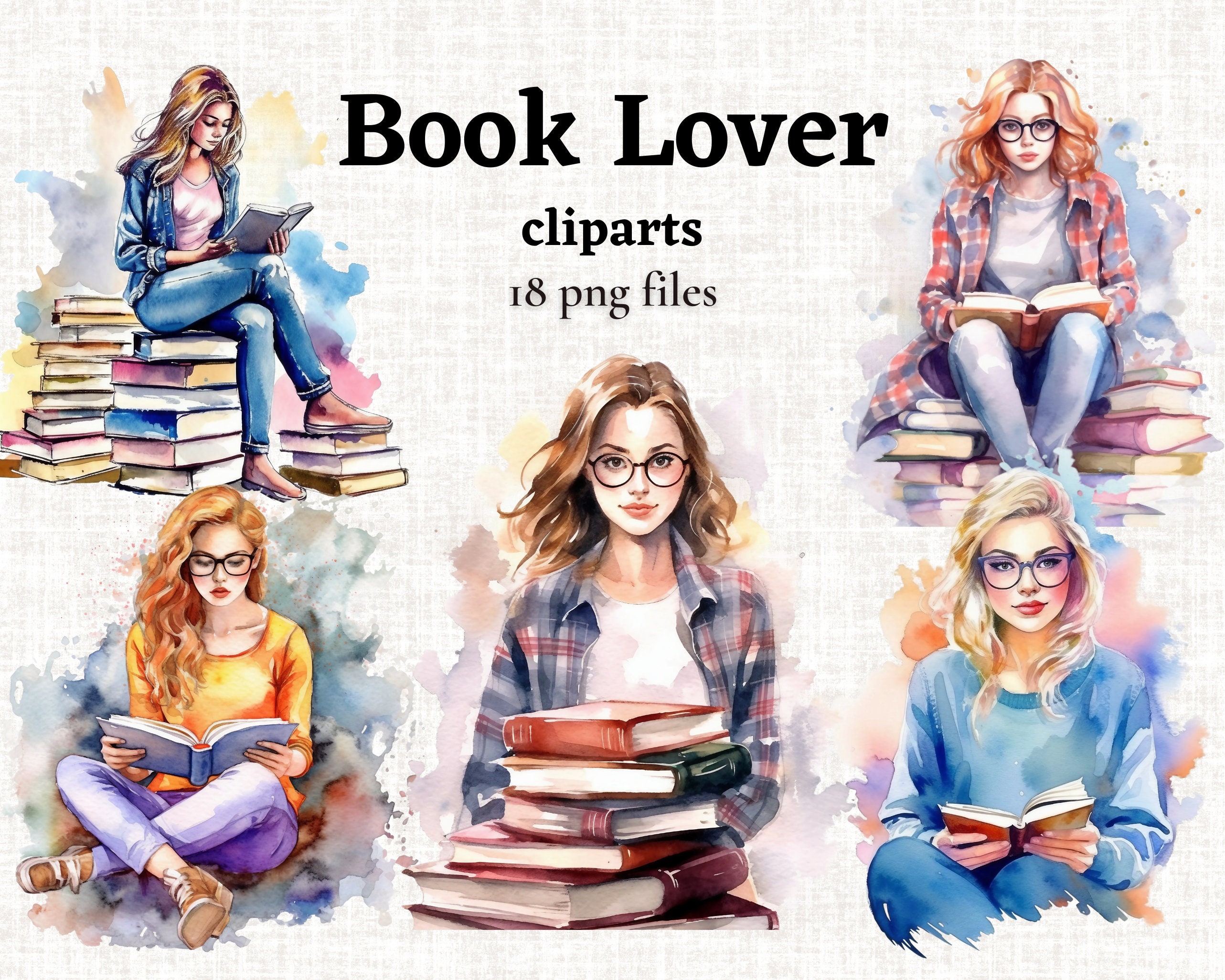 Woman Reading Clipart