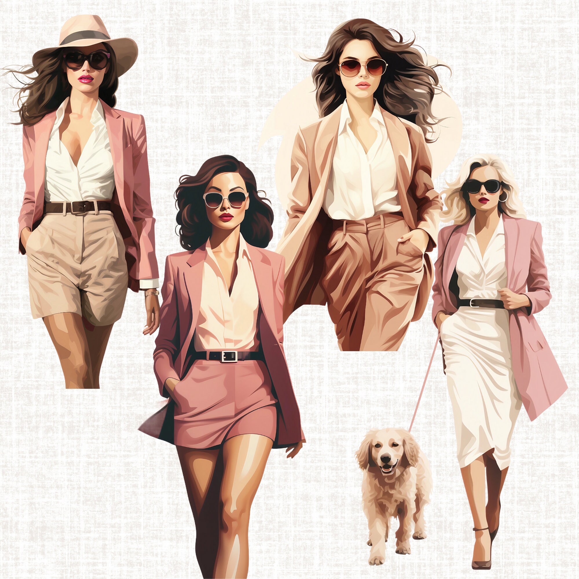 Pink Boss Babe Clipart Lady Boss Clipart Bundle Boss Lady - Etsy