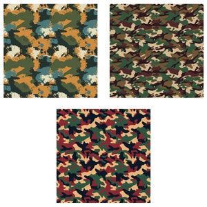 Military Camouflage Digital Papers Military Seamless Pattern Camouflage ...
