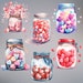 Love Jar Clipart Bundle, Watercolor Valentine Clipart Valentine Hearts ...