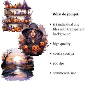 MEGA HALLOWEEN BUNDLE, 130+ Halloween Designs, Purple Halloween ...