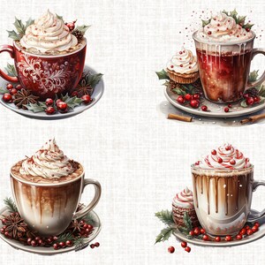 Hot Chocolate Clipart, Christmas Cups PNG, Christmas Hot Chocolate ...