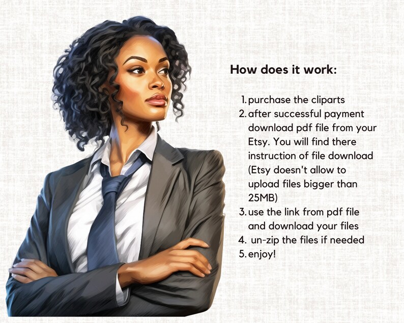 Business Woman Clipart Black Girl Boss Clipart Black Woman - Etsy