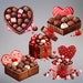 Valentine's Chocolates Clipart, Box of Chocolates for Valentine's Day ...