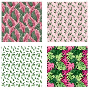 Tropical Leaves Seamless Pattern Exotic Leaves Background Monstera Leaf ...