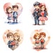 Valentine Kids Clipart Bundle Cute Children Love Graphics Be My ...