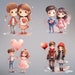 Valentine Kids Clipart Bundle Cute Children Love Graphics Be My ...
