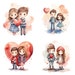 Valentine Kids Clipart Bundle Cute Children Love Graphics Be My ...
