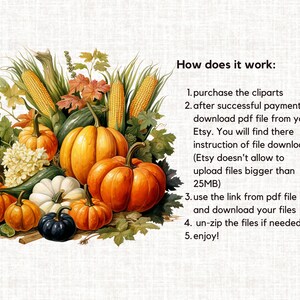 Autumn Harvest Clipart, Fall Vegetables Clipart, Autumn Veggies ...