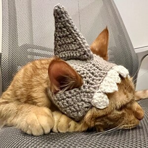 Shark Hat for Cats, Shark Costume for Cats, Great White Cat Hat ...