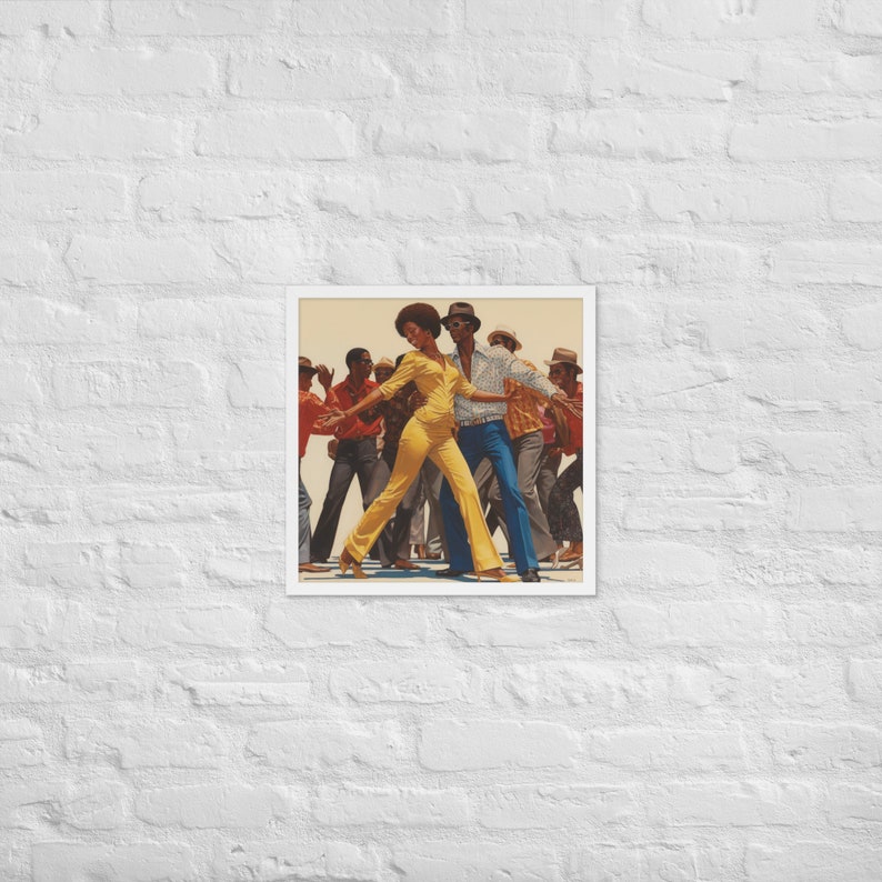 Soulful Couple Dancing in 1970s Soul Town Inspired by Barkley L ...