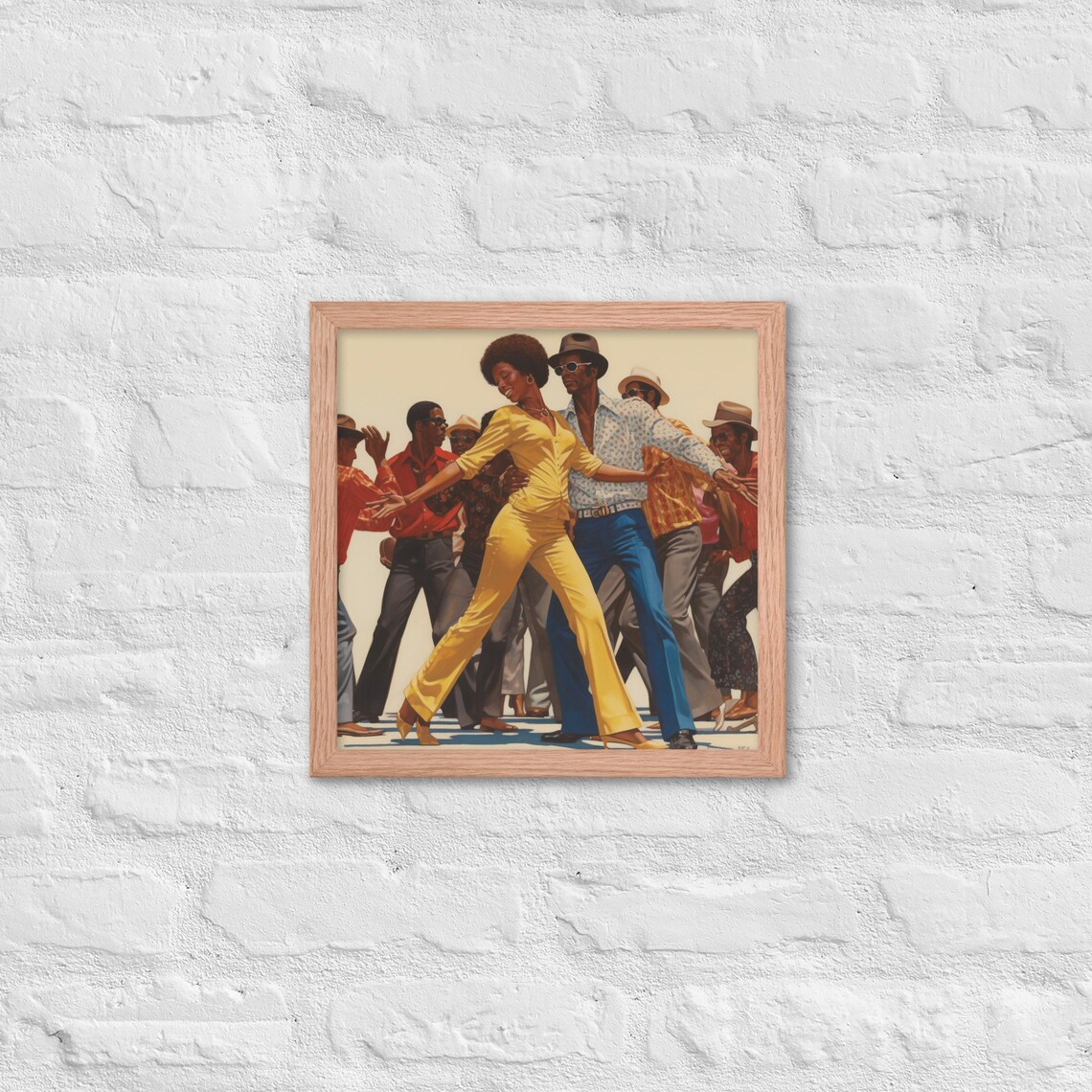 Soulful Couple Dancing in 1970s Soul Town Inspired by Barkley L ...