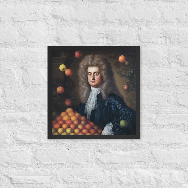 Isaac Newton's Key Achievements Poster - Science and History Art Print ...