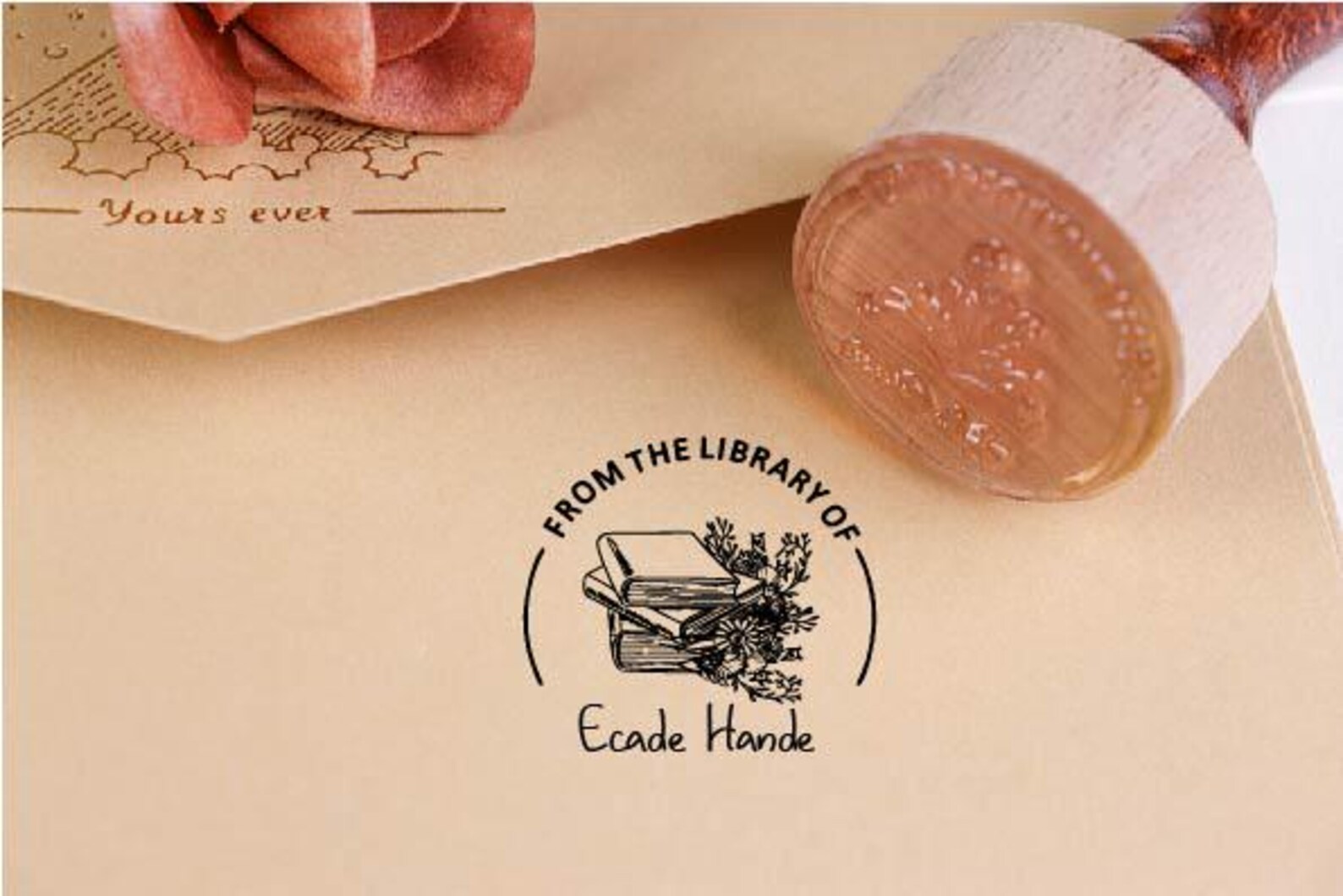 Custom Library Stamp,library STAMP, BOOK Stamp, Library of Stamp, From ...