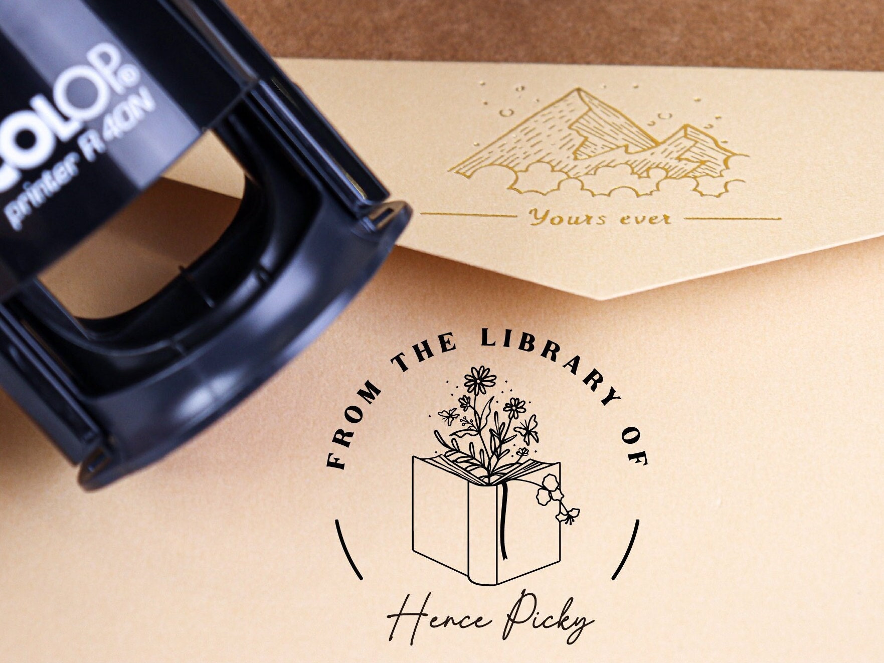 Custom Library Stamp,library STAMP, BOOK Stamp, Library of Stamp, From ...