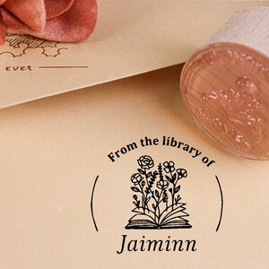 Custom Library Stamp,library STAMP, BOOK Stamp, Library of Stamp, From ...