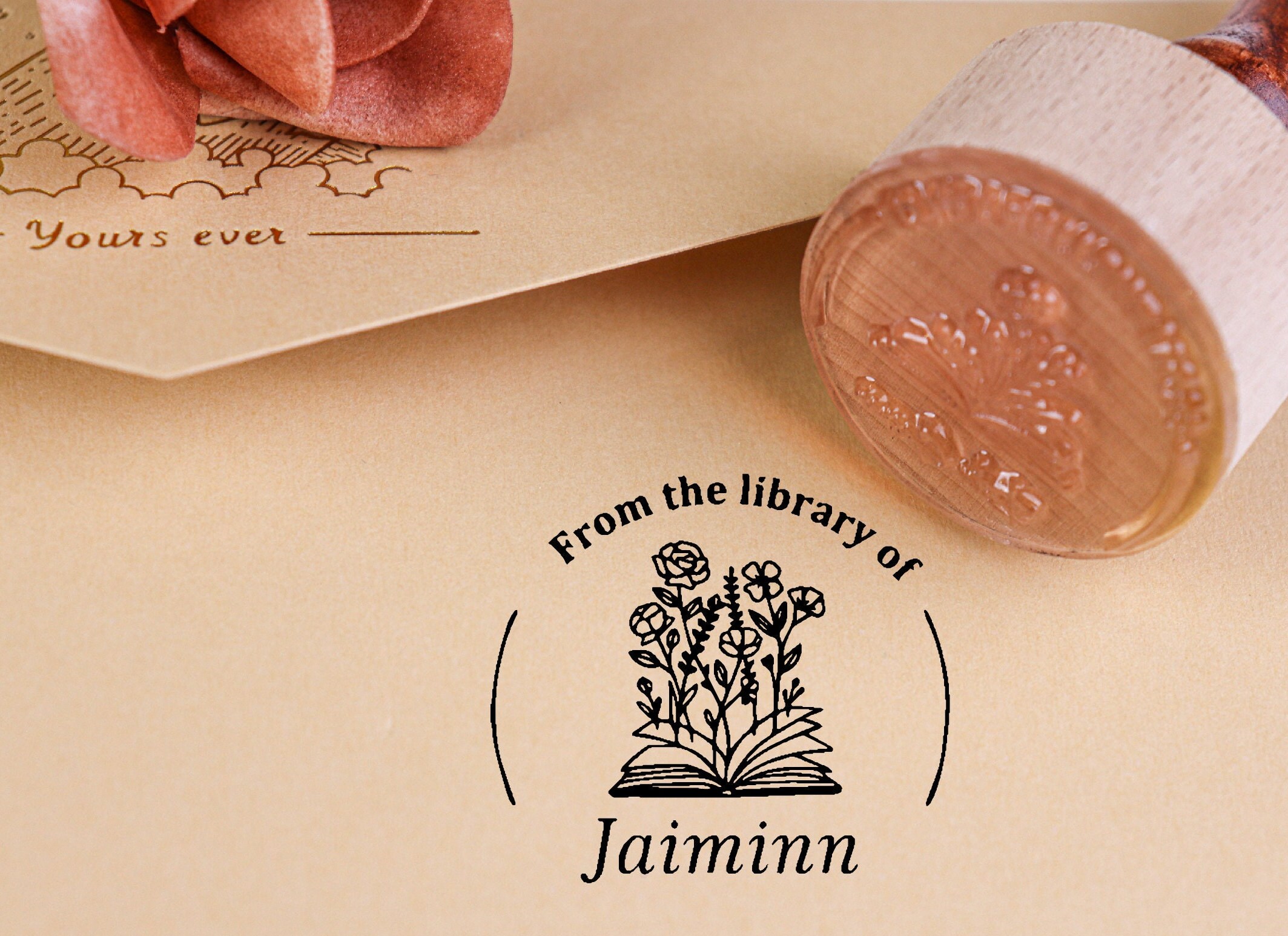 Custom Library Stamp,library STAMP, BOOK Stamp, Library of Stamp, From ...