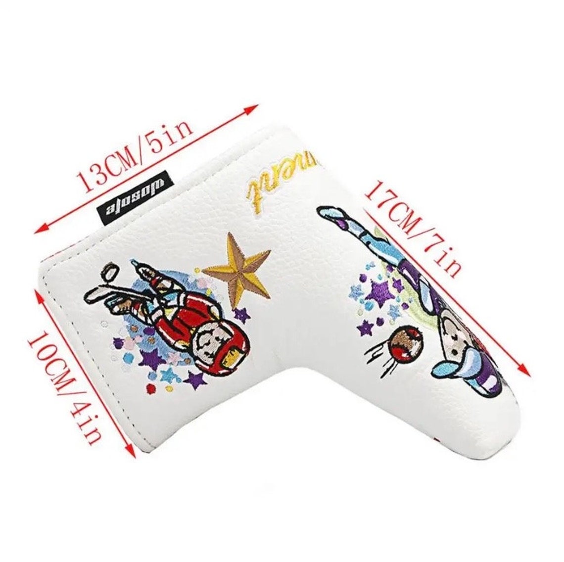 Custom Golf Putter Headcover - Leather Blade Cover - Baseball Golf ...